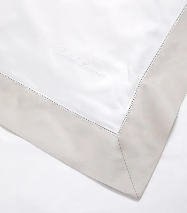 Ralph Lauren Cotton Langdon Duvet Cover - Silver