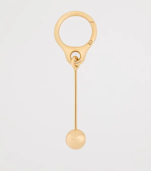 Loewe Bar Pebble Keyring - Gold