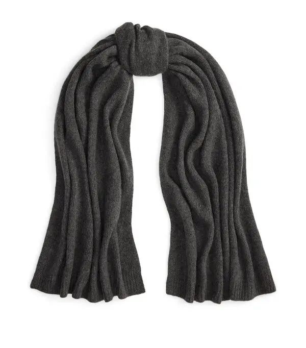 Ralph Lauren Cashmere-blend Jersey Scarf - Grey