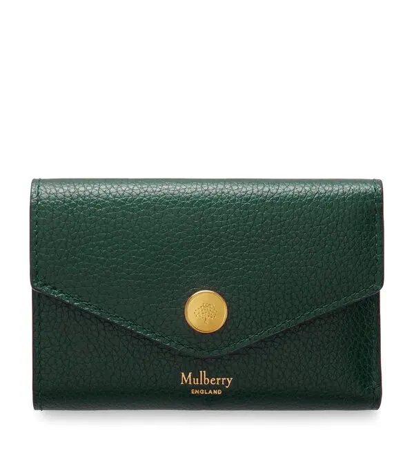 Mulberry Leather Folded Multi-card Wallet - Green