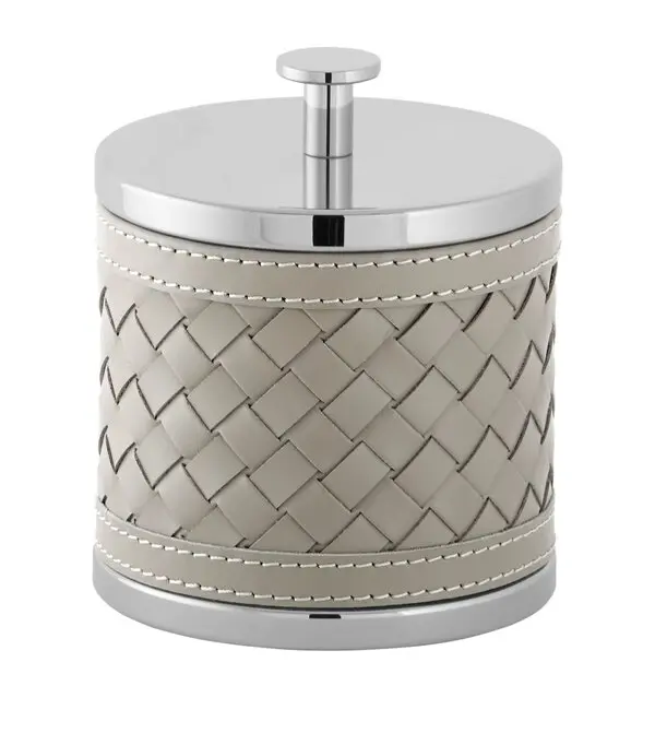 RIVIERE Woven Round Box - Grey