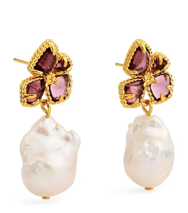 Zimmermann Pearl Bloom Earrings - Pink