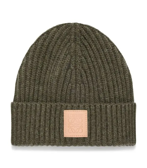 Loewe Cashmere Beanie - Green