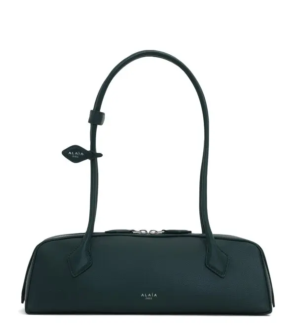 Alaïa Medium Le Teckel Leather Shoulder Bag - Green