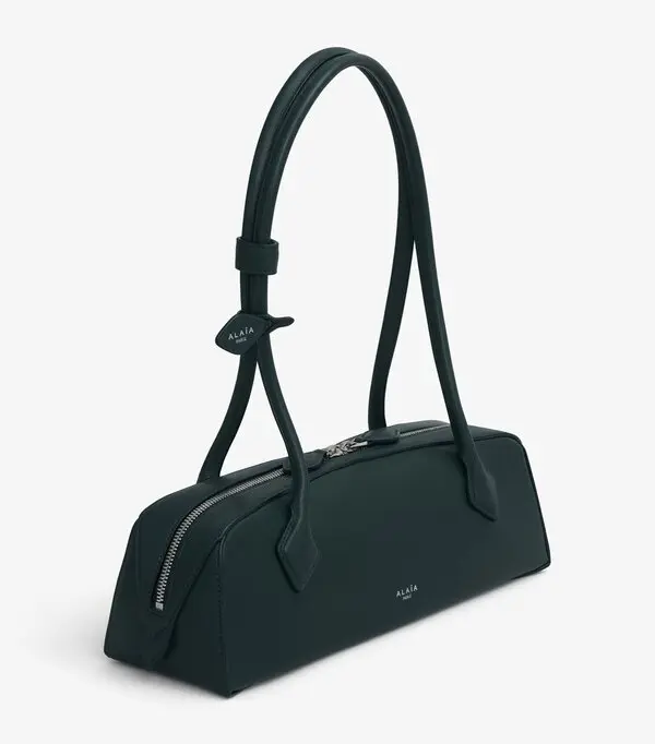 Alaïa Medium Le Teckel Leather Shoulder Bag - Green