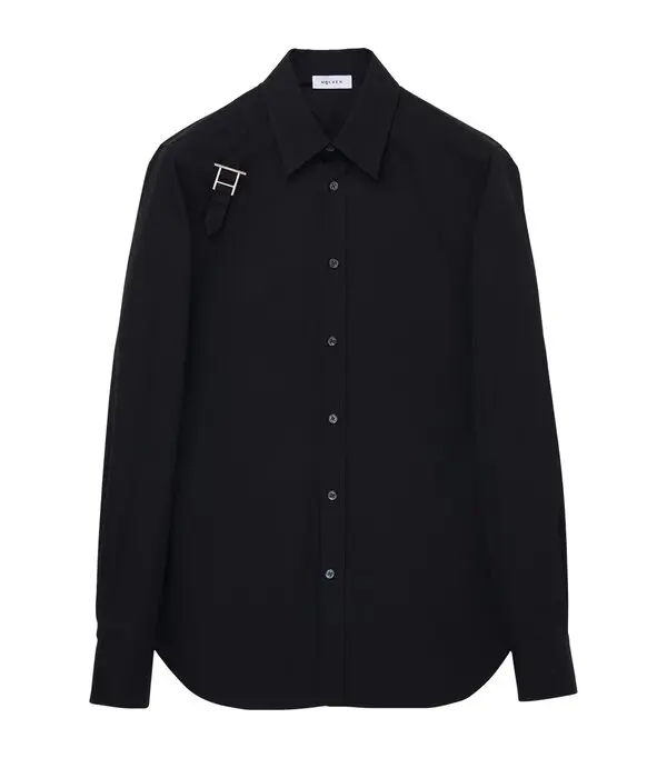 Alexander McQueen Cotton Harness Shirt - Black