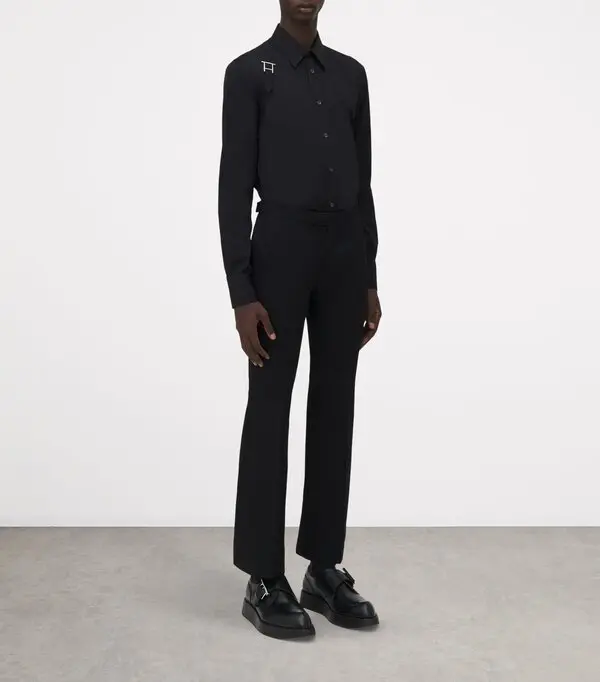 Alexander McQueen Cotton Harness Shirt - Black