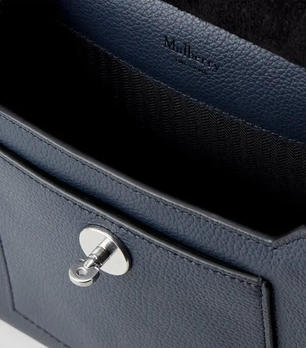 Mulberry Leather Messenger Bag - Blue