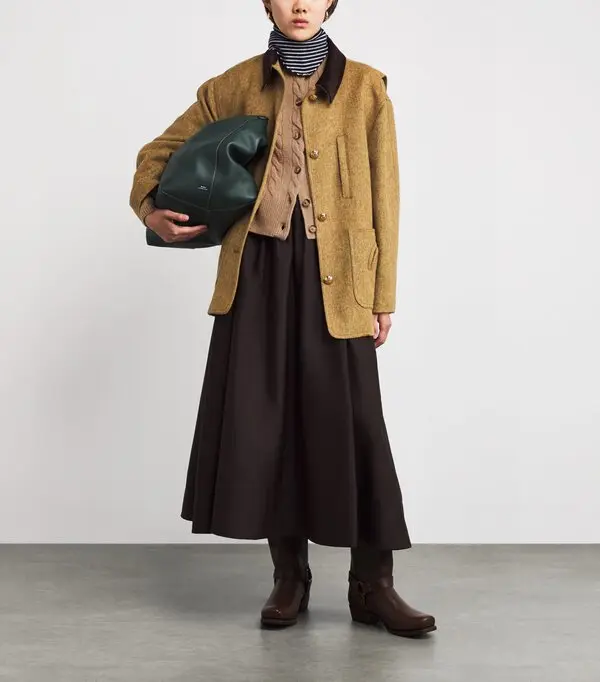 Polo Ralph Lauren Wool-cashmere Cable-knit Cardigan