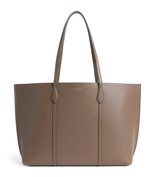 Tory Burch Leather Perry Tote Bag - Brown