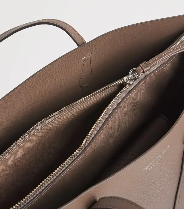Tory Burch Leather Perry Tote Bag - Brown