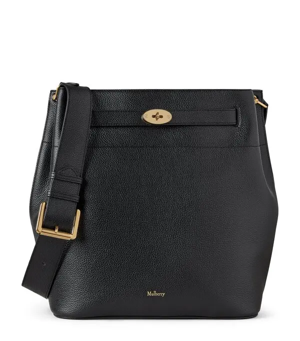 Mulberry Large Leather Islington Bucket Bag - Black