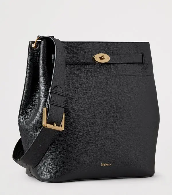 Mulberry Large Leather Islington Bucket Bag - Black