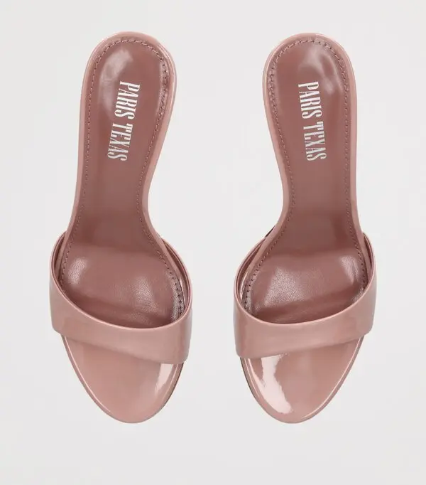 Paris Texas Patent Leather Lidia 70 Mules - Nude