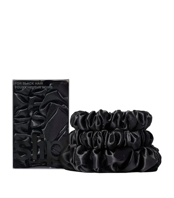 Slip Silk Scrunchies - Black