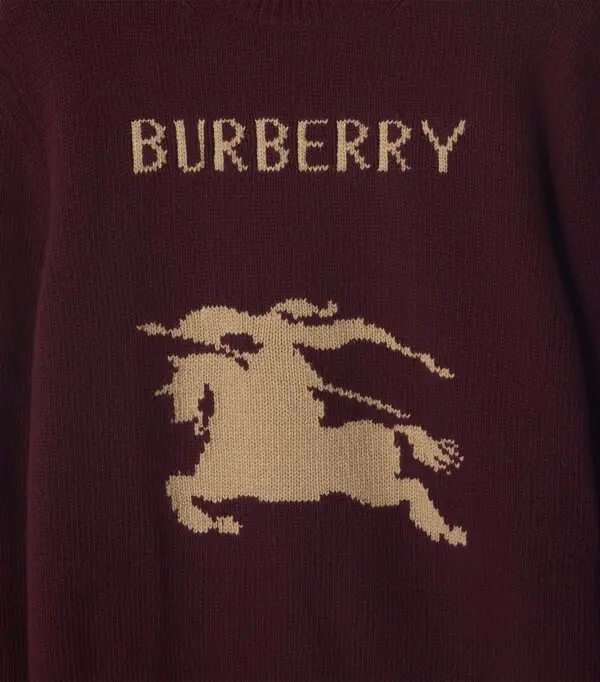 Burberry Wool-cashmere Ekd Sweater - Red