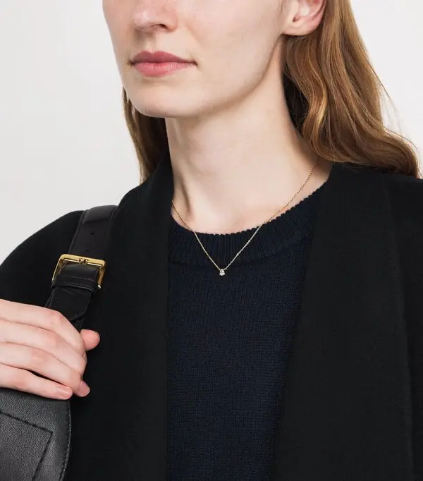 Harrods 18-karat Yellow And Diamond Pendant Necklace