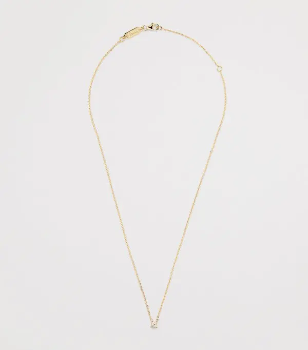 Harrods 18-karat Yellow And Diamond Pendant Necklace