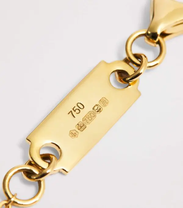Harrods 18-karat Yellow And Diamond Pendant Necklace