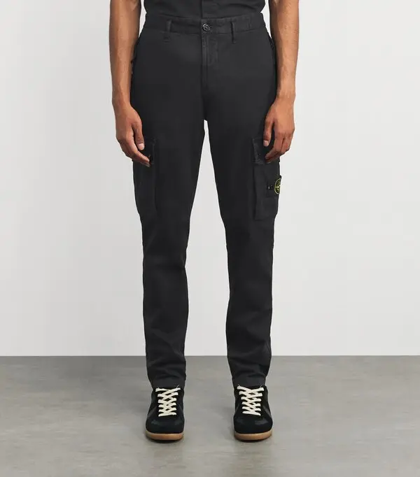 Stone Island Slim Cargo Trousers - Black