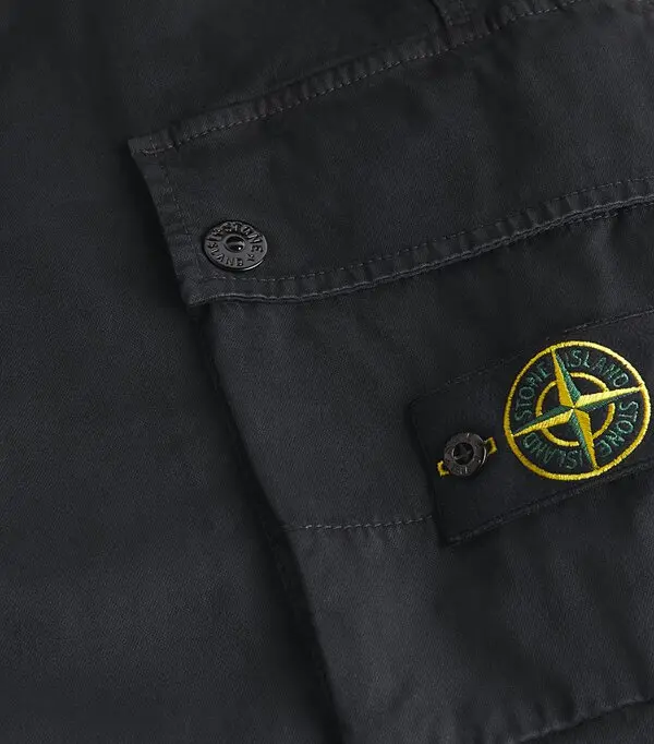 Stone Island Slim Cargo Trousers - Black