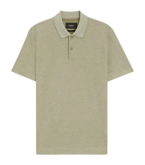 BOSS Cotton-silk Polo Shirt - Green