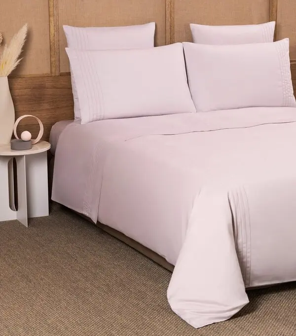 Frette Cotton Lush Ajour Square Pillowcase Set - Pink