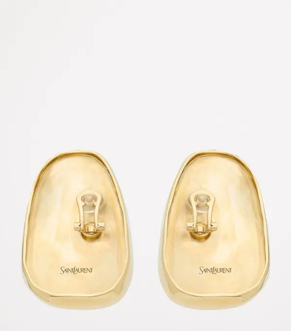 Saint Laurent Cabochon Clip-on Earrings