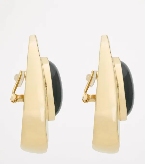 Saint Laurent Cabochon Clip-on Earrings