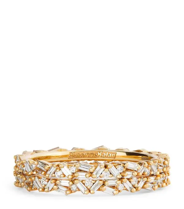 SUZANNE KALAN Yellow And Diamond Ring Jackets - Gold