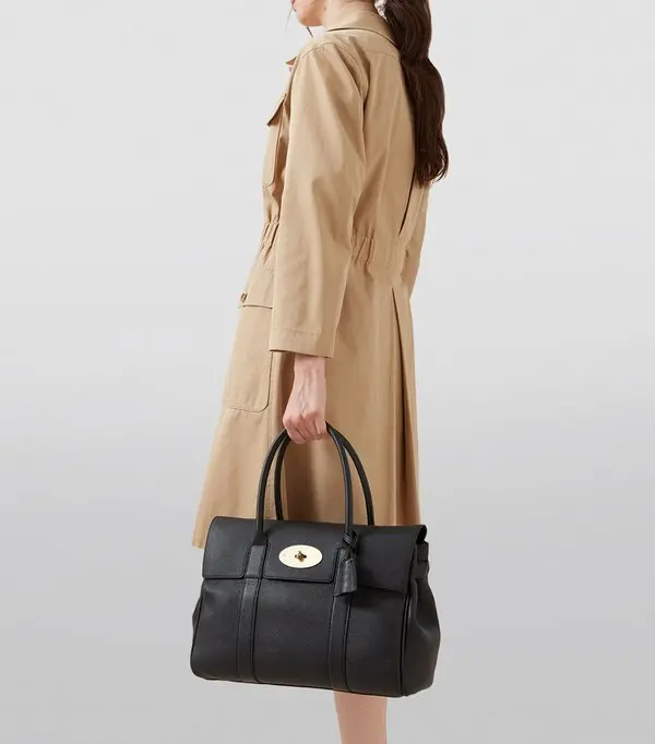 Mulberry Leather Bayswater Shoulder Bag - Black