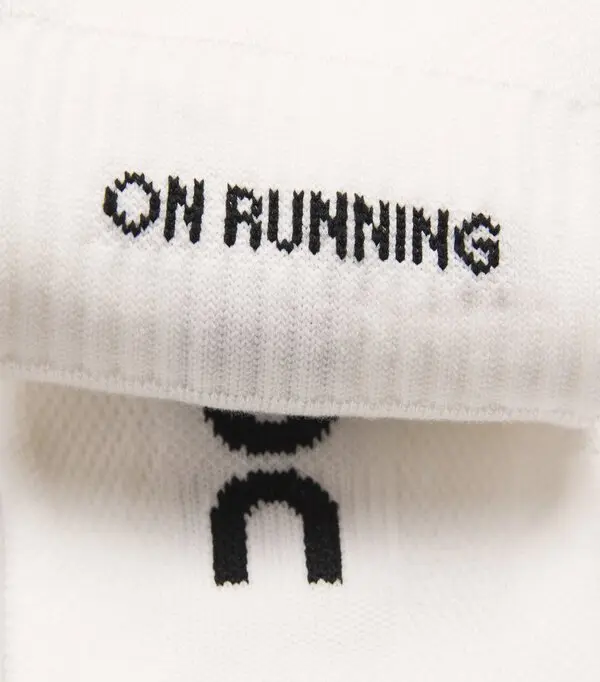 On Organic Cotton-blend Core Run Low Socks - White