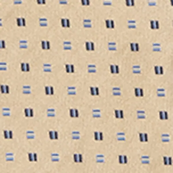 Eton Silk Geometric Neck Tie - Blue