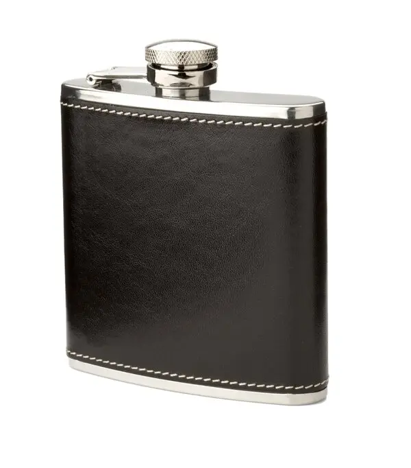 ASPINAL OF LONDON Classic 5oz Leather Hip Flask