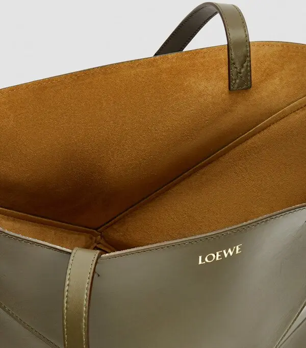 Loewe Medium Leather Puzzle Fold Tote Bag