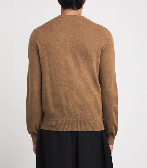 Play Comme Des Garcon Wool Cardigan With Heart Logo