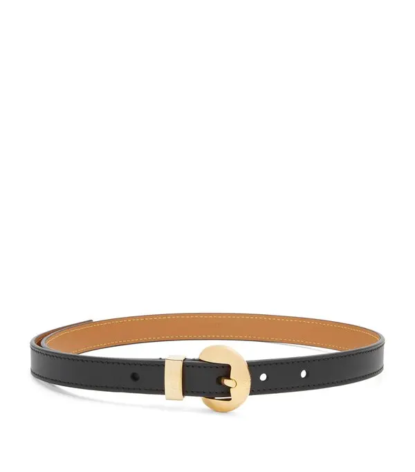 Loewe Leather Pebble Belt - Black