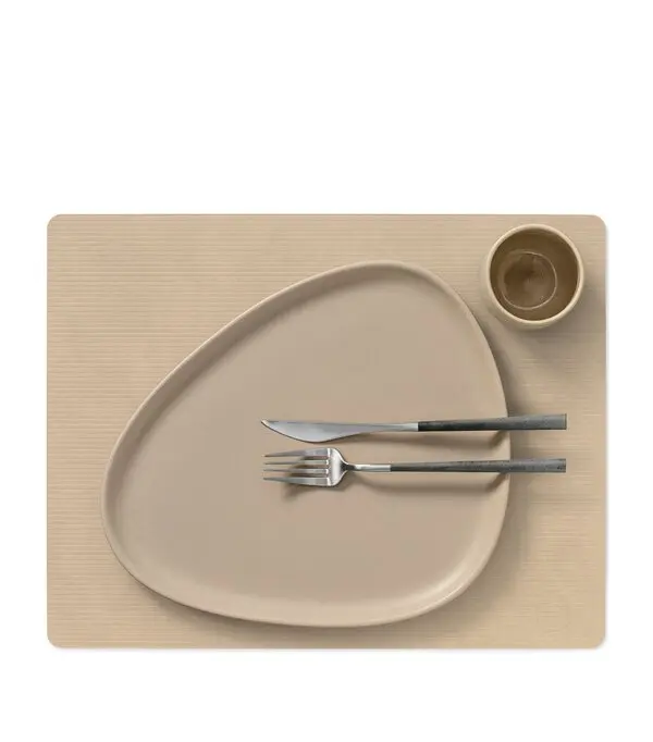 LIND DNA Large Square Corduroy Placemat - Neutral