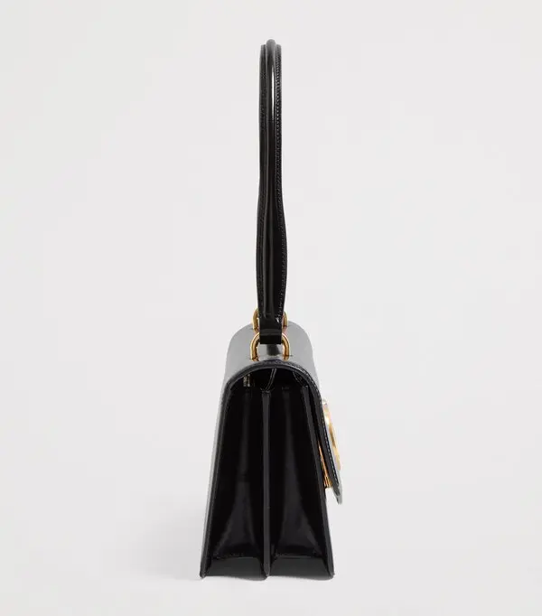 Valentino Garavani Leather Top Handle Bag - Black