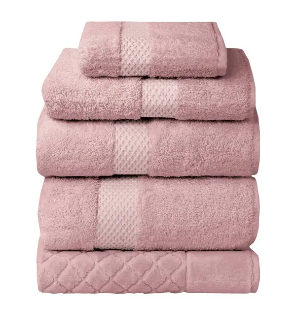 YVES DELORME Toile Bath Sheet - Pink