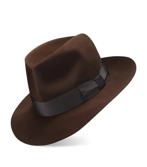 SWAINE Rabbit Felt Fedora - Black