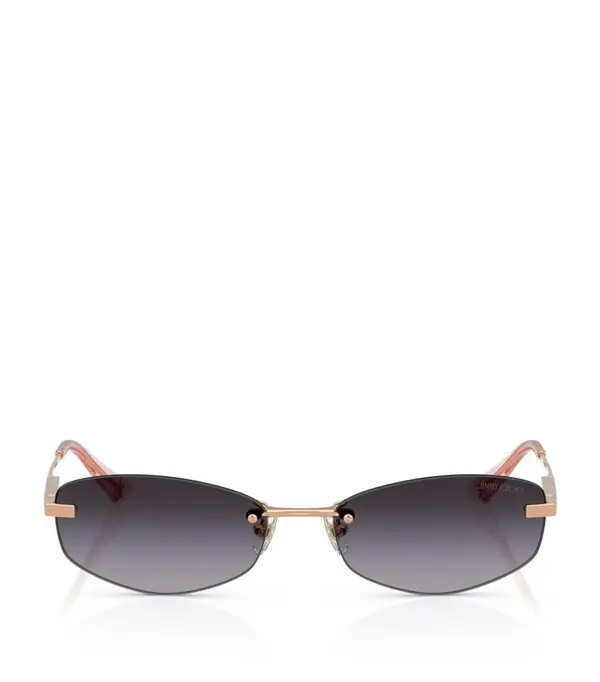 JIMMY CHOO Wire Oval Sunglasses - Pink