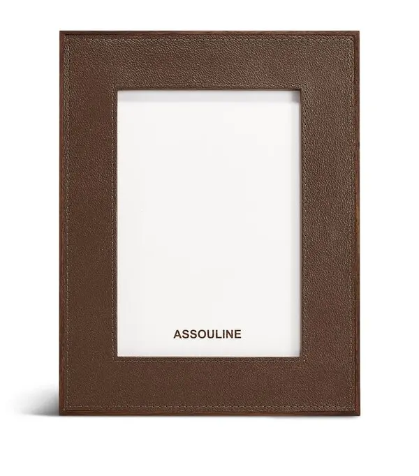 Assouline Leather Heritage Frame - Brown