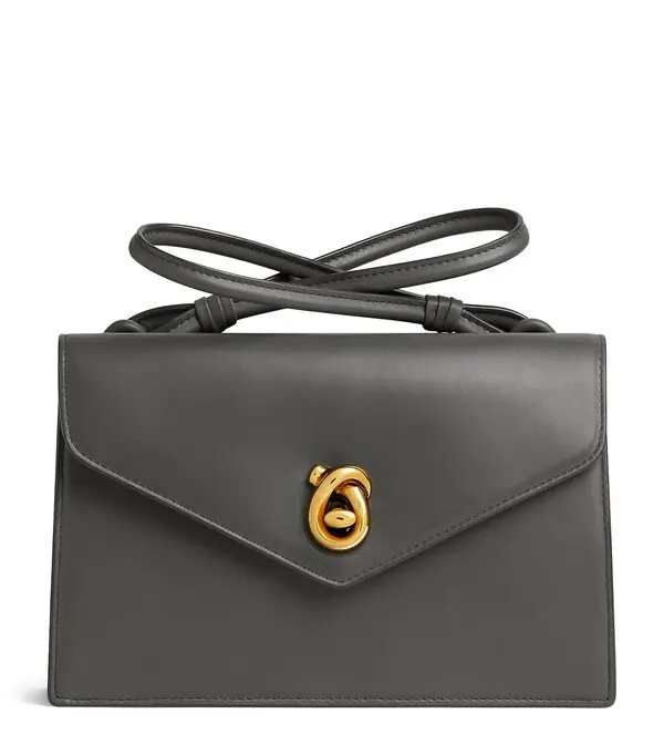 Bottega Veneta Leather Nodo Piano Top-handle Bag - Grey