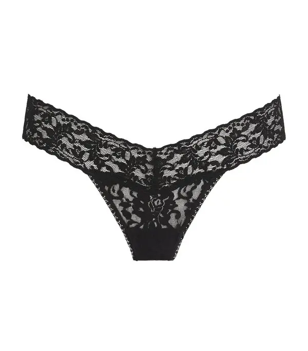 Hanky Panky Lace Low-rise Thong - Black