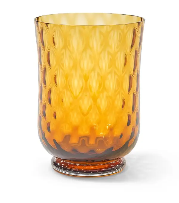 CABANA MAGAZINE Murano Glass Balloton Tumbler - Yellow