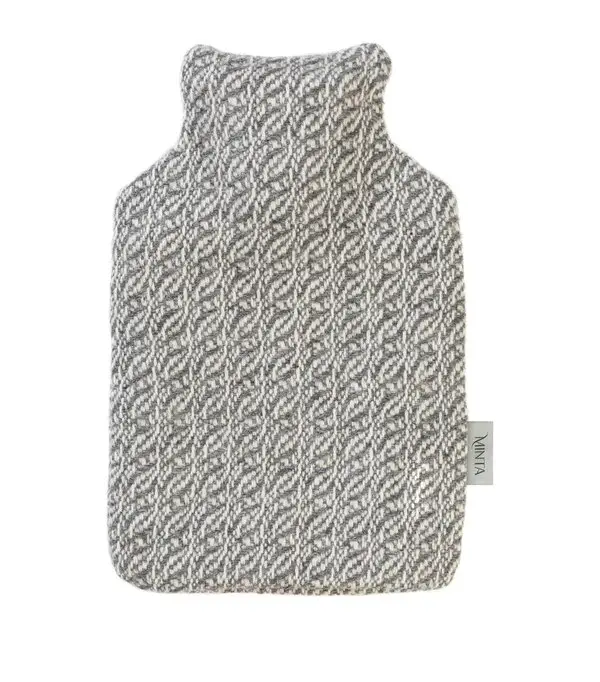 ARAMINTA CAMPBELL Small Alpaca-blend Hot Water Bottle - Grey