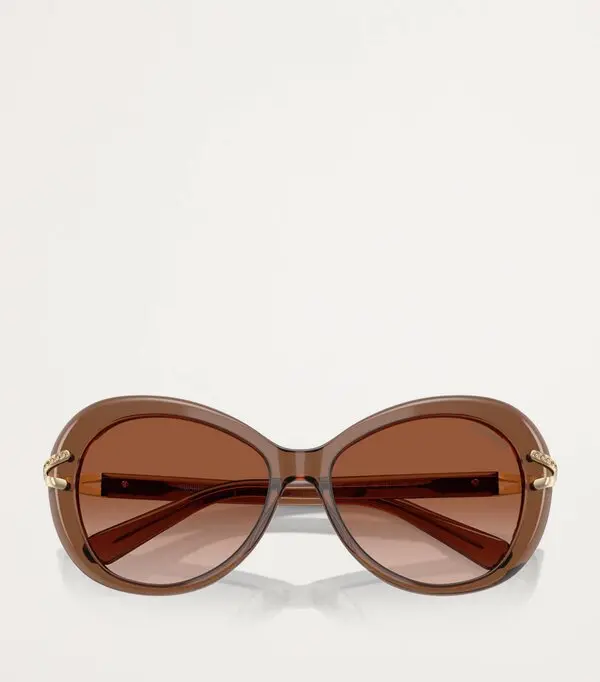 SWAROVSKI Acetate Sk6026 Sunglasses - Brown