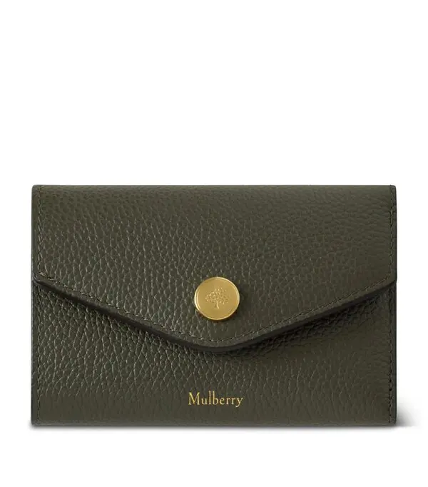 Mulberry Leather Folded Multi-card Wallet - Green