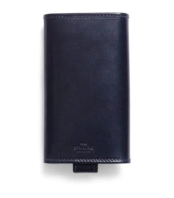 SWAINE Leather Key Case - Navy